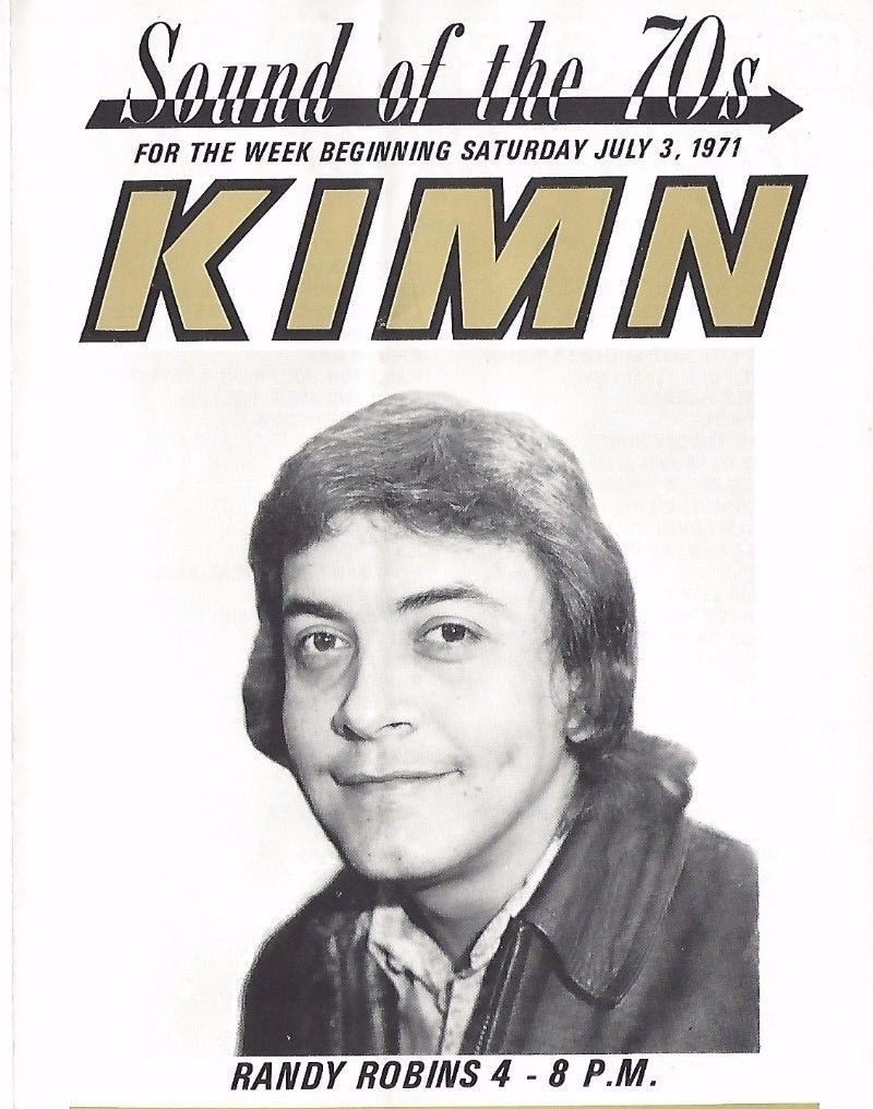 Randy Robins, on 95 KIMN Denver | 1971